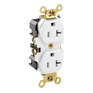 Leviton 5362-W White Duplex Receptacle-Nema5-20R | Gordon Electric ...