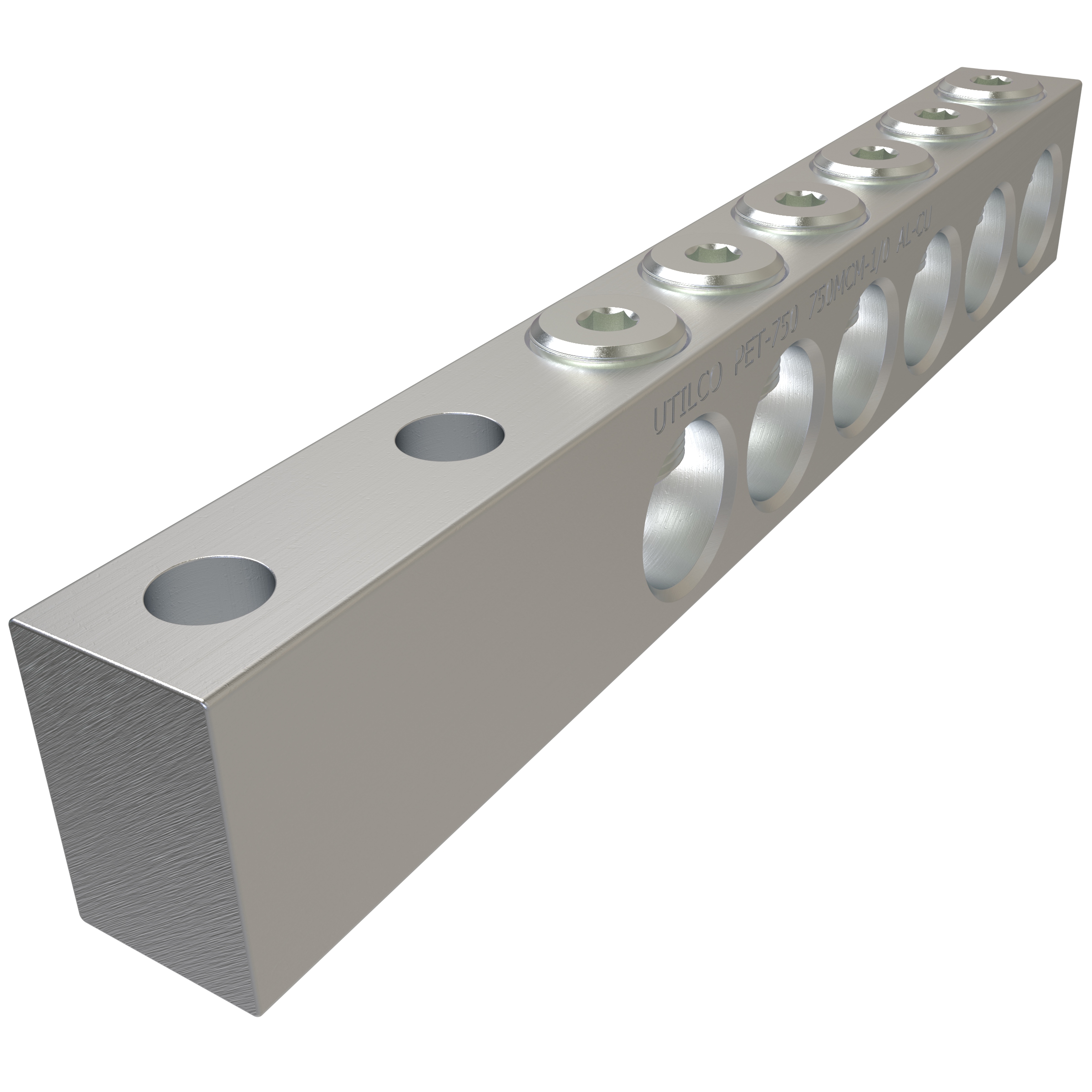 Ilsco PET-6-750-Z Aluminum Spade Type Transformer Lug, Dual Rated ...