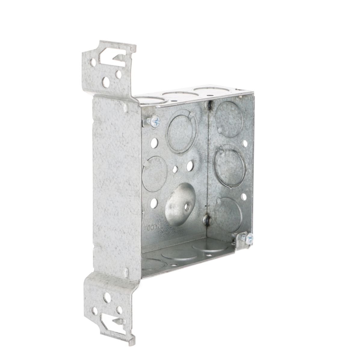 Raco 8197 4"" Square Box 1-1/2"" Deep W Bracket | Gordon Electric ...